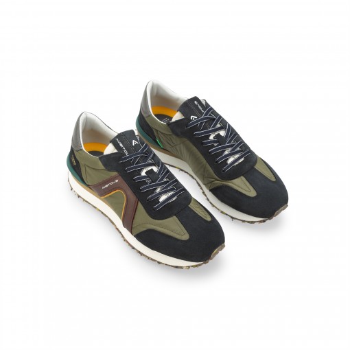 SCARPA AMBITIOUS RHOME Retro Runner NAVY/KAKI – Alfieri Sport